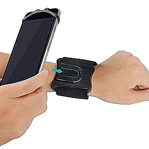 Phone Running Armband Phone Holder, 2 in 1 Arm Band Wrist Band for All iPhone All Samsung Phone All Huawei All Google Xiaomi LG (Black, fits for 4.0'' - 7.0'' Smartphone, with Free Extender Strap)