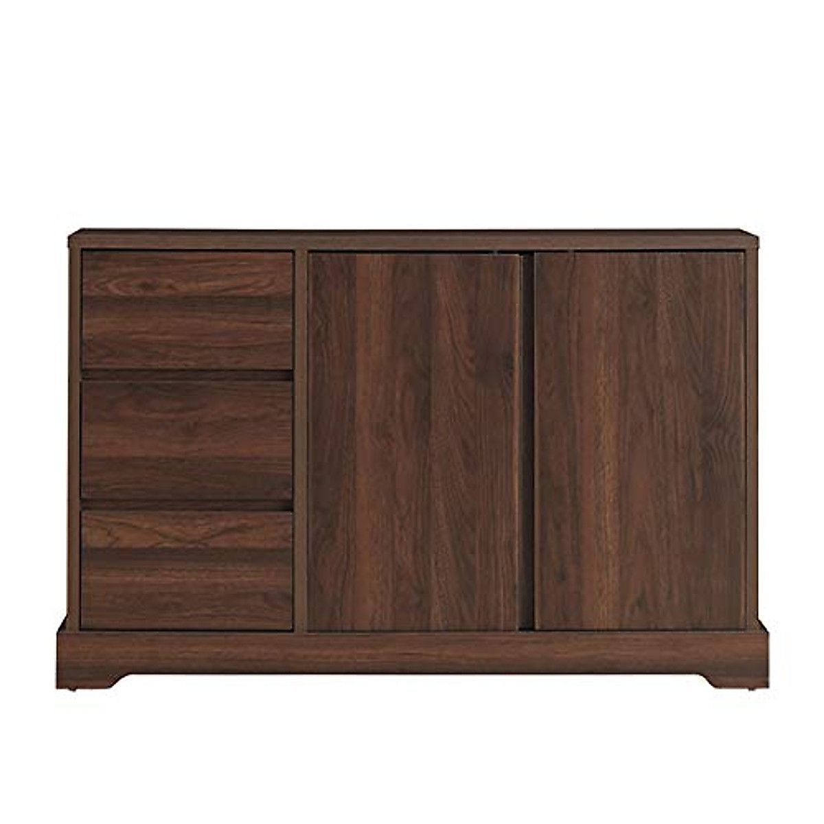 Giantex Buffet Sideboard, Storage Console Table with 3 Drawers and 2-Door Cabinets, Buffet Server Cupboard for Kitchen, Dining Room, Living Room, Entryway, Walnut (46.5”LX 15.5”WX 30.5”H)