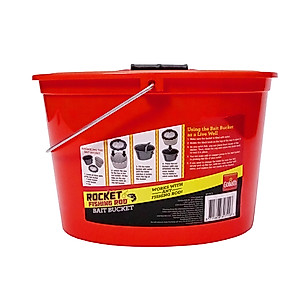Goliath Rocket Rod Bait Bucket - Works with Any Fishing Rod, Multi Color (31711)