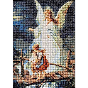 liziciti DIY Diamond Painting Kits Religion Theme 5D Diamond Pictures for Adults Catholic, Rhinestone Diamond Paintings Art Craft Kits for Home Wall Decor Canvas 12x16inch (Angel)
