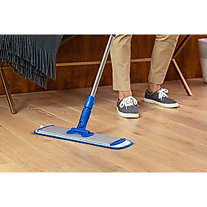 Bulk 18" Microfiber Wet Mop Pads Wholesale - Case Quantity (108 Count) | Use with Any Velcro Style Mop Frame | Machine Washable