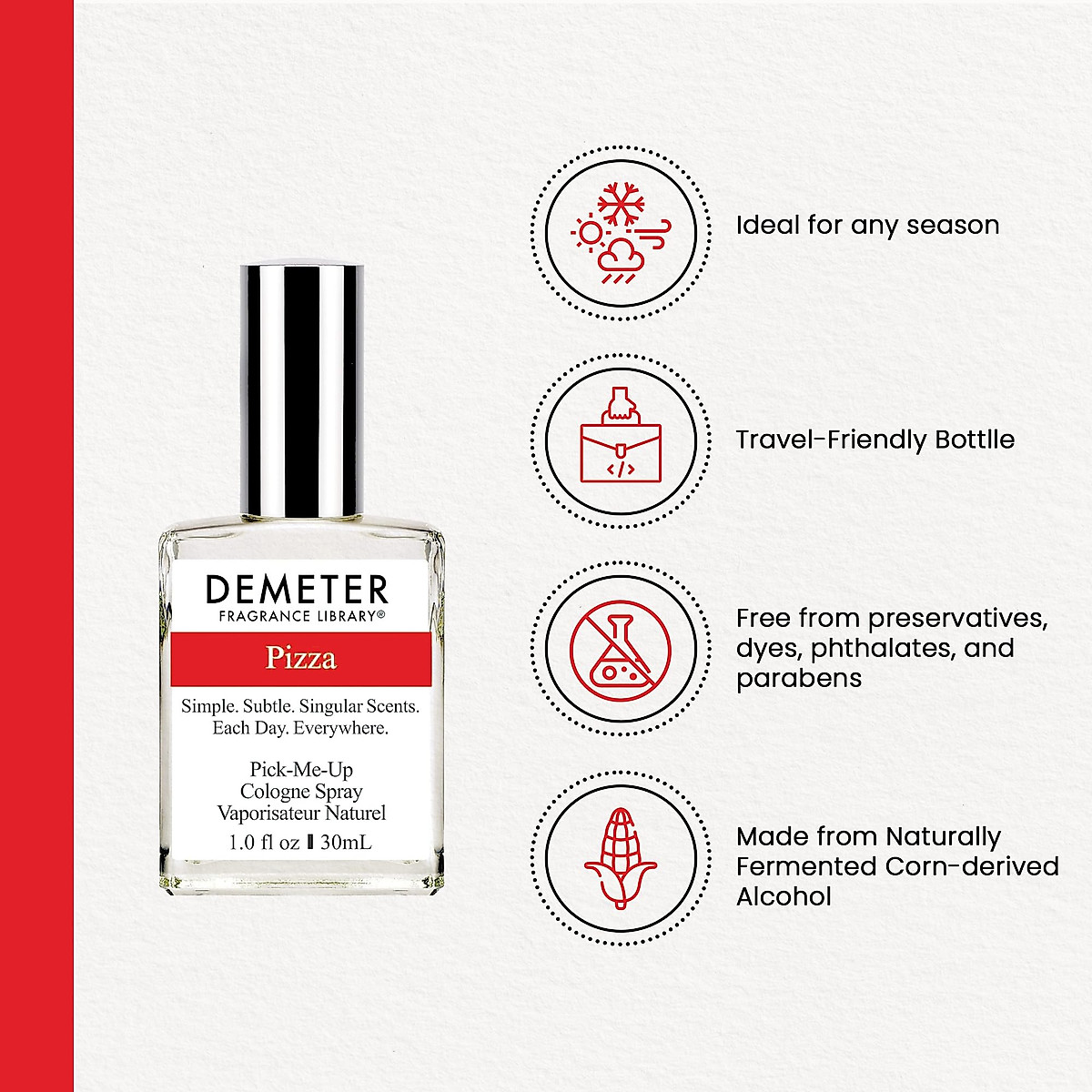 DEMETER Pizza 1 oz. Cologne Spray, Perfume for Women and Men