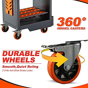 CAT50 Cart-20 Cap CNC Tool Cart，2023 New Model CNC Tool Transfer Cart， CNC Rolling Carts with Wheels， CNC Tools Holders, CNC Tools for CNC Cart, Cat 40 Tool Holder for Storehouse/Factory/Garage