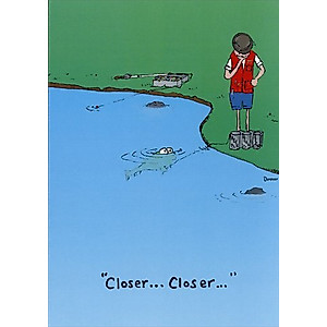 Curiosities Greeting Cards Fish Story - Funny Birthday Card