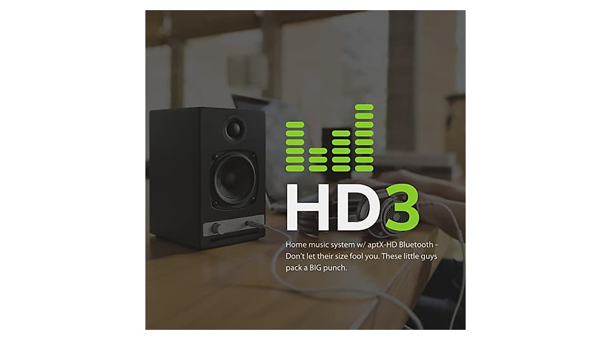 Audioengine HD3 Wireless Speakers - High-Fidelity Bluetooth Audio