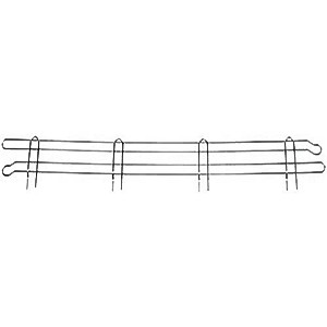 Quantum Storage Systems BL36 Back Ledge for 36" Deep Wire Shelving Units, Chrome Finish, 1" Width x 36" Length x 4" Height