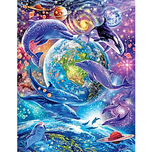 Ceaco - 8 in 1 Multipack - Seaside - (2) Round 300 Piece, (4) 550 Piece, (1) 750 Piece (1) 1000 Piece Jigsaw Puzzles