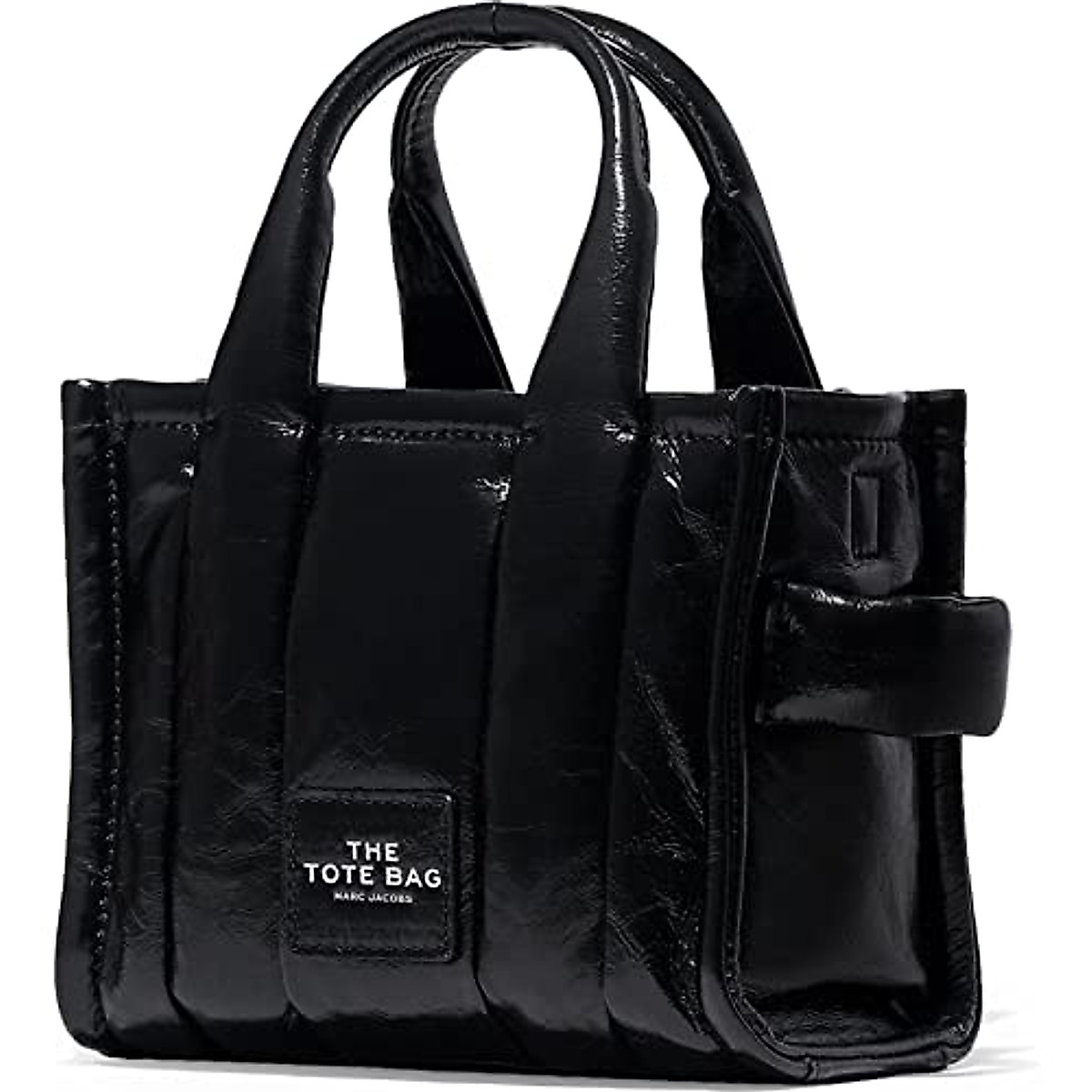 Marc Jacobs The Crinkle Leather Micro Tote Black 1 One Size