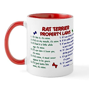 CafePress Rat Terrier Property Laws 2 Mug Ceramic Coffee Mug, Tea Cup 11 oz