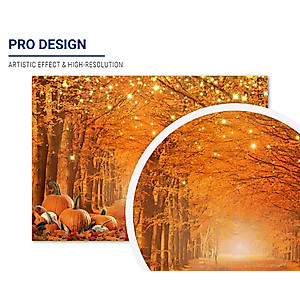 Allenjoy 7 x 5 FT Fall Photography Backdrop Thanksgiving Party Supplies Autumn Pumpkin Friendsgiving Background Decor Photo Booth Props