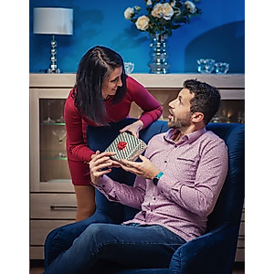 𝗕𝗘𝗦𝗧 𝗚𝗜𝗙𝗧: Exclusive Whiskey Stones Gift Set - High Cooling Technology - Reusable Ice Cubes - Stainless Steel Whisky Rocks - Whiskey Gifts for Men - Regalos para Hombre - Coasters + Ice Tongs