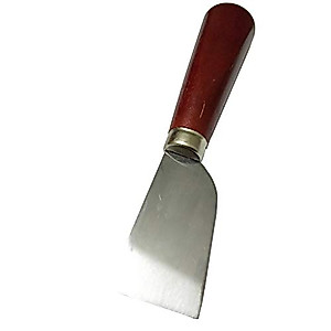 DUJISO Leather Knife Cutting Knife Edging Knife with Wooden Handle Leather Working Knife for DIY Leathercraft Cutting