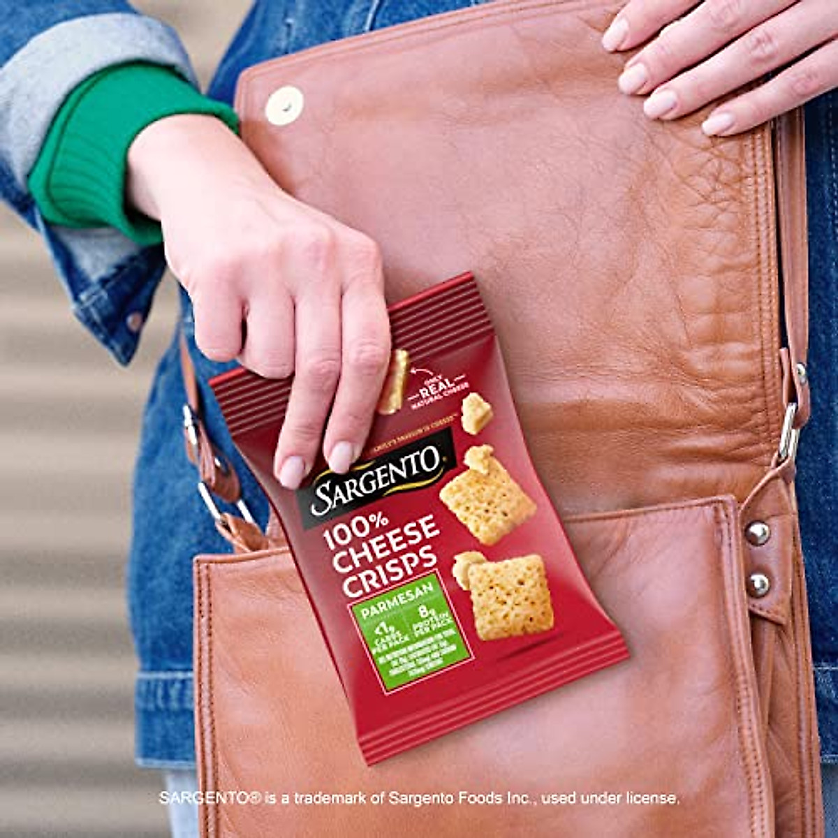 SARGENTO® 100% Cheese Crisps Variety Pack, Parmesan and Cheddar, 10 Snack Packs