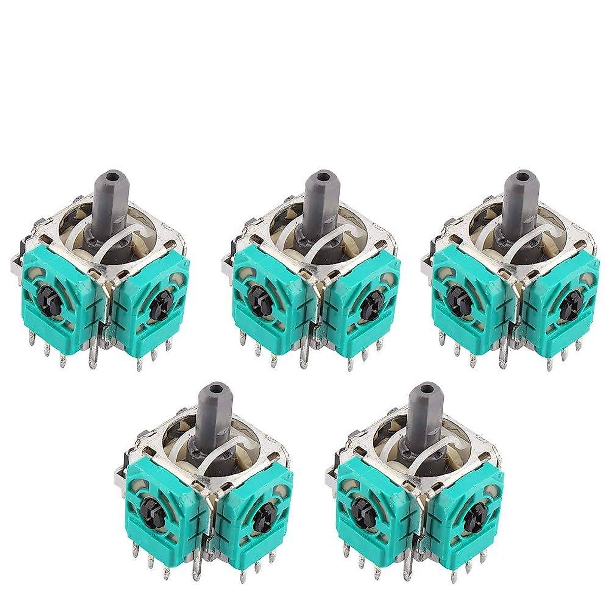 Zerone 3D Joystick Axis Analog Sensor Replacement Module, Replacement Analog Stick Joystick Parts for Xbox One Game Console Controller Repairing (5 Pack)