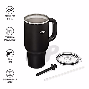 OXO Strive XL Tumbler with Handle – 32 oz. – Onyx