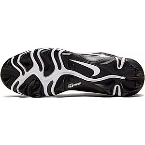 Nike Alpha Menace 3 Shark Mid CV0584-001 Black-White Men's Wide Football Cleats 12 US