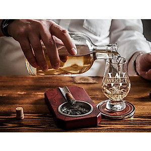 Glencairn Whiskey Glass, Personalized Engraved Whiskey Glass, Etched Whiskey Glass For Him, Custom Logo Glass (1 Glass)