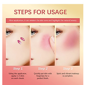 Liquid Blush, Matte and Dewy Finishes Cream Blush Stick for Cheek, Lightweight, Long-Wearing, Smudge Proof, Natural-Looking, Easy to Blend Blusher Makeup (#01)