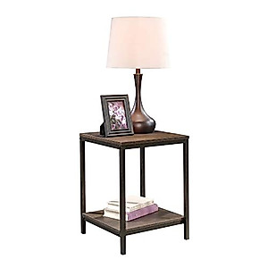 Sauder North Avenue Side Table, Smoked Oak finish