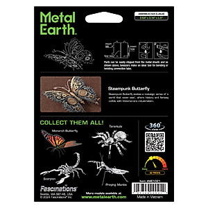 Metal Earth Steampunk Butterfly 3D Metal Model Kit Fascinations