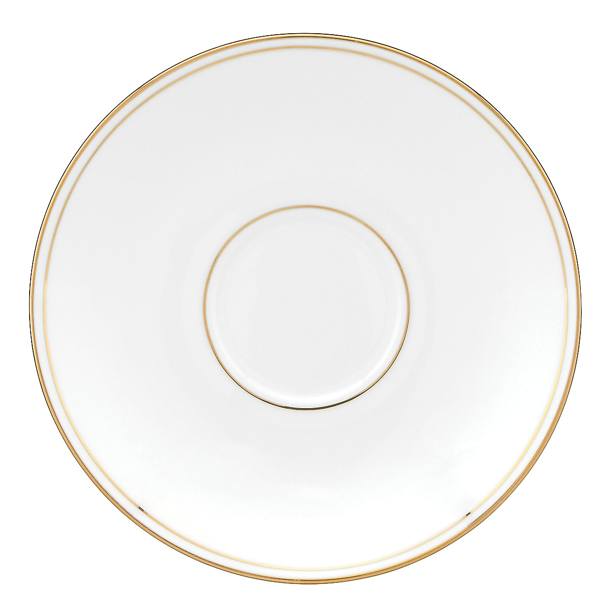 Lenox Saucer Federal Gold, White