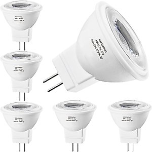 KAKEMONO MR11 GU4.0 Led Bulbs,20W Halogen Equivalent,2700K Soft Warm White,12V GU4 3W Low Voltage Spotlight for Outdoor Landscape Track Lighting, Not Dimmable-6 Pack