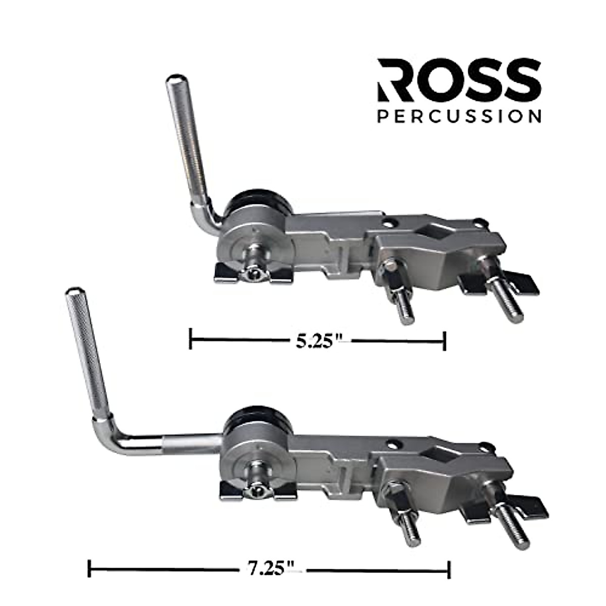 Cowbell Mounting Clamp with L rod for Drum Set - ROSS Percussion