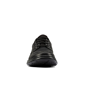 Clarks Men's Cotrell Edge Oxford, Black Oily Leather, 9.5 W US