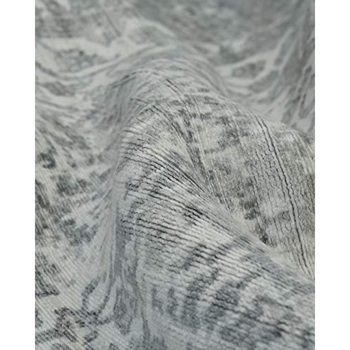 Handmade Modern Contemporary Gray Area Rug 8 x 10