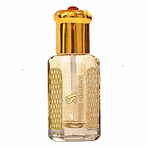 WHITE MUSK (Clear Oil) 12mL | Artisanal Hand Crafted Perfume Fragrance for Women and Men | Traditional Attar Style Cologne | by Perfumer Swiss Arabian | Great Gift/Party Favors | Pocket Size
