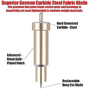 Rieyuf Replacement Fine Point Blade and Housing Holder Compatible with Cricut Explore Air2/ Air3/Air One, Cricut Maker 3/Maker for Cricut Cuts DIY Work