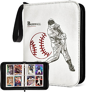 Boobowl Baseball Card Binder, Trading Cards Sleeves Protectors Holder for Topps 2024 2023, 440 Pockets Baseball Card Collectors Football Sports Cards Album, Cards Display Collection Case - Black