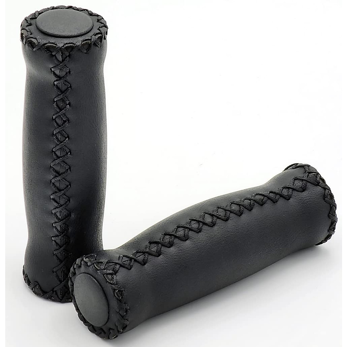 Velo Vinyl Leather Grips - Black, for 7/8" handle bars of beach cruiser bikes