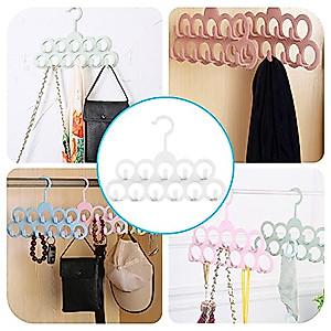 LIANGGEHAIZI Space Saving Hanger Magic Hanger Multifunctional Clothes Hanger with 11 Hooks for Hanging Hat Keys Bags Silk Scarf