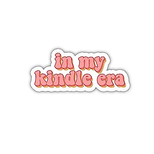 Miraki In My Kindle Era Sticker, Kindle Bookish Sticker, Book Club Sticker, Reader Stickers, Water Assitant Die-Cut Vinyl Funny Stickers Decals for Laptop, Phone, Water Bottles, Booktok Sticker