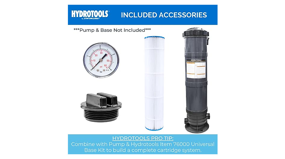 Swimline HYDROTOOLS Sure-Flo Pool Filter - Efficient 100 SQ FT Up to ...