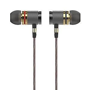 Betron YSM1000 Earphones in Ear Headphones Wired 3.5mm Jack Tangle-Free Cable Case and Noise Isolating Earbuds