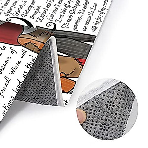 3 Piece Christmas Skull Bath Mat Set, Bathroom Mats Set Non-Slip Bathroom Rugs/Contour Mat/Toilet Cover