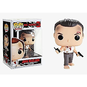 POP Die Hard - John McClane Funko Pop! Vinyl Figure (Bundled with Compatible Pop Box Protector Case), Multicolor, 3.75 inches