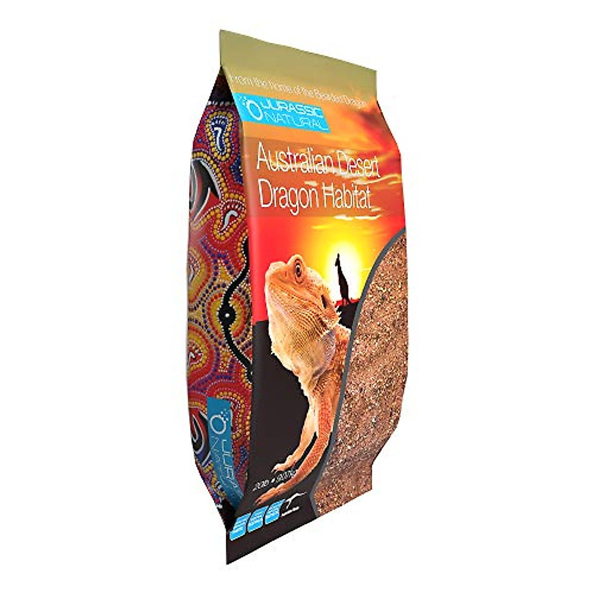 JurassicNatural Australian Desert Dragon Habitat 20lb Substrate for Bearded Dragons and Other Lizards, Red (DESERT020)