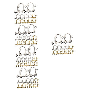 60 Pcs Earring Converter Clip on Earring Backs Earring Making Accessories Earring DIY Accessory Convert Pierced Earrings to Clip on Earring Findings Jewelry Making Accessories