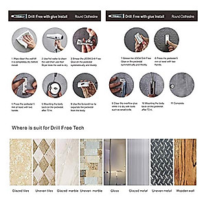 JOOM Retractable Clothesline Stainless Steel Heavy Duty 9Feet(MAX) for Hanging Drying in Bathroom Laundry Hotels, Chrome Finish,Round Style (Round B, Black)