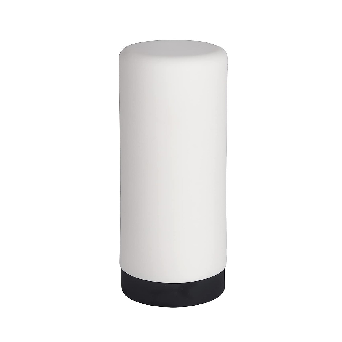 WENKO Dish Soap Dispenser for Kitchen Sink, Squeeze Bottle for Liquid and Hand Lotion, Round Refillable Plastic Bottles, Easy to Fill and to use, 8.5 oz, White