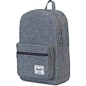 Herschel Pop Quiz Backpack, Raven Crosshatch/Black, Classic 22L