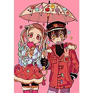 MUTOGLAVA Wall Art Decor Toilet-Bound Hanako-kun Posters, Anime Pictures Canvas Prints for Bedroom Decoration, Painting Aesthetic Photo Decor Livingroom Bathroom-Unframed-16 * 24 Inches (PINK)