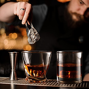 Mimorou 12 Pieces Whiskey Glasses 10 oz Old Fashioned Glasses Bourbon Rocks Cocktail Bar Whiskey Glasses for Men