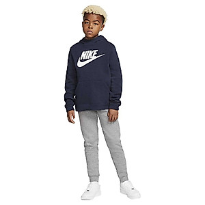 Nike Boy's NSW Club Jogger Fleece Pant, Carbon Heather/Cool Grey/White, Large