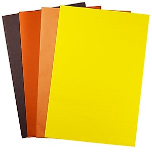 Undemouc 100 Sheets Orange Tissue Paper 20x14 Inch Tissue Paper for Gift Bags 4 Assorted Color Tissue Paper for Autumn Thanksgiving Harvest Halloween Birthday Party Craft Decor