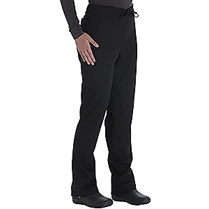 Vital Threads Men and Women Scrubs Set V-Neck Top & Drawstring Pant, VT509C, M, Black