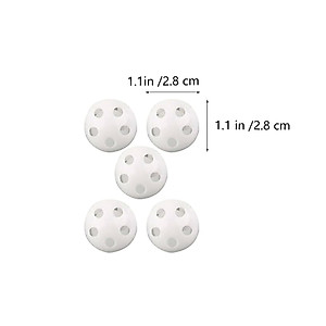 50PCS Rattle Balls Rattle Box Repair Toy Globe Noise Maker Insert Squeaker Baby Wrist Rattles Foot Rattles Toy for Babies for Pet Dog Toys Without Squeakers Toy Wrist Rattles Animal Puppet Doll 28MM